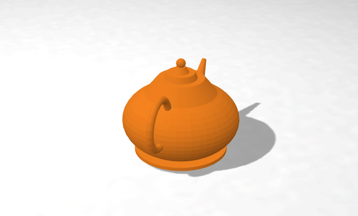 Codeblock design Teapot - Tinkercad