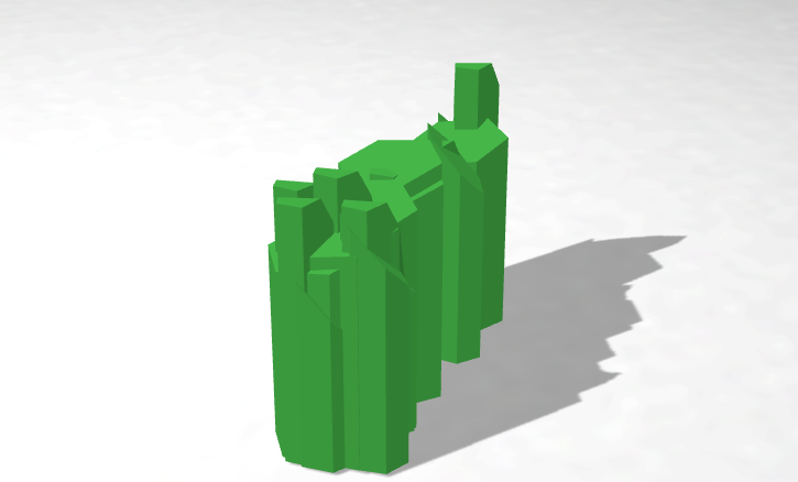 Codeblock design Crystal Wall Tall - Tinkercad