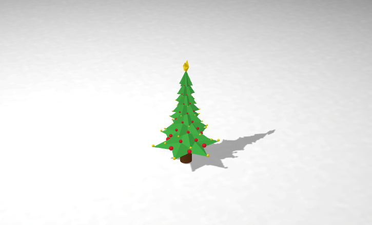 Codeblock design Holiday Tree - Tinkercad
