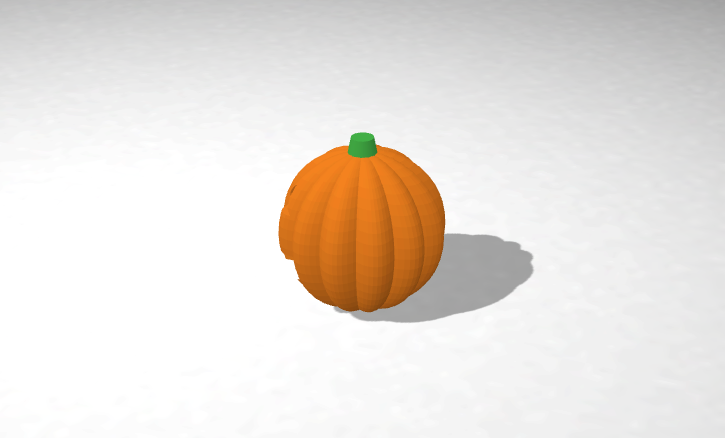 Codeblock design pumpkin MDW - Tinkercad