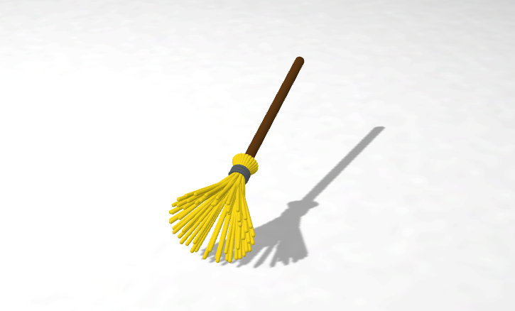 Codeblock design Broom - Tinkercad