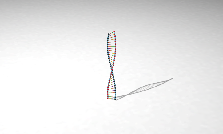 Codeblock design Double helix 3 practice - Tinkercad