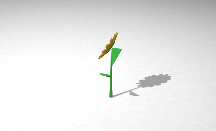 Codeblock design Sunflower - Tinkercad