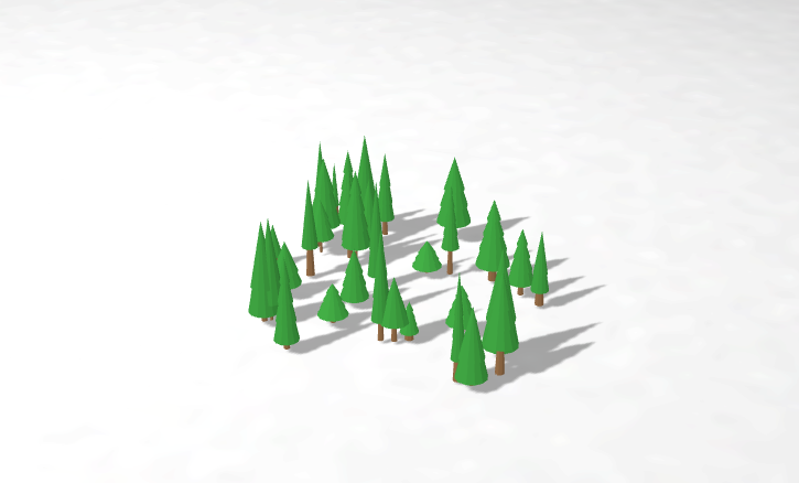 Codeblock Design Templates Forest Generator Tinkercad 