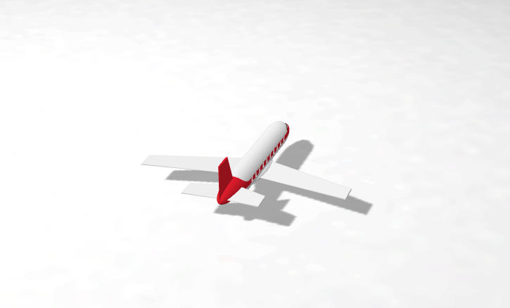 Codeblock design Airliner - Tinkercad