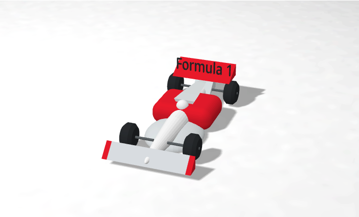 Codeblock design Formula 1 - Tinkercad