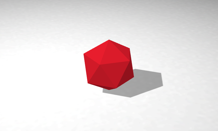 Codeblock Design Icosahedron Tinkercad