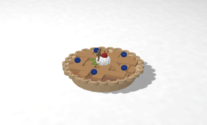 Codeblock design π Pie - Tinkercad