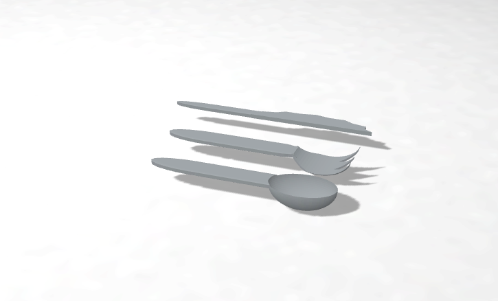 Codeblock design Kitchen Utensils - Tinkercad