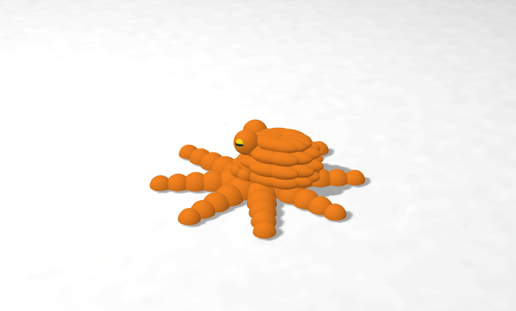 Codeblock design Spherical_octopus - Tinkercad