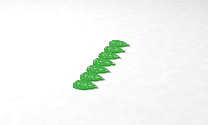 Codeblock design Leaf pattern - Tinkercad