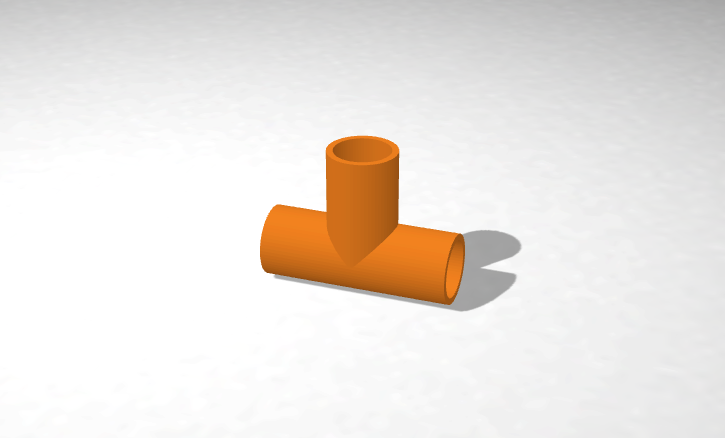 Codeblock design T-Shape - Tinkercad