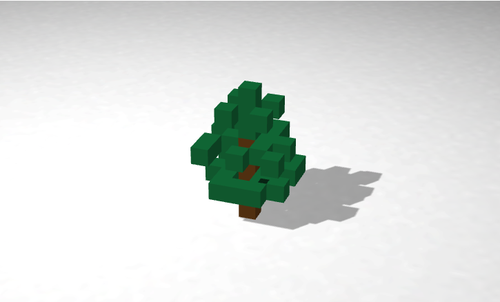 Codeblock design Fir Tree - Tinkercad