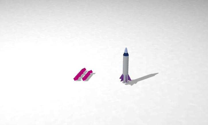 Codeblock design rocket - Tinkercad