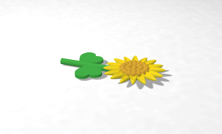 Codeblock design Sunflower - Tinkercad