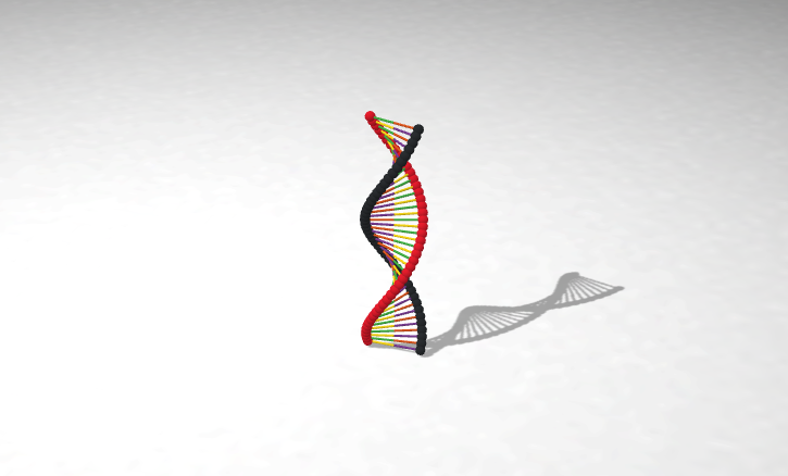 Codeblock design Double helix 2 practice - Tinkercad