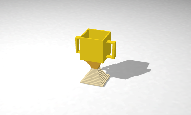 Codeblock Design Geometric Trophy Tinkercad