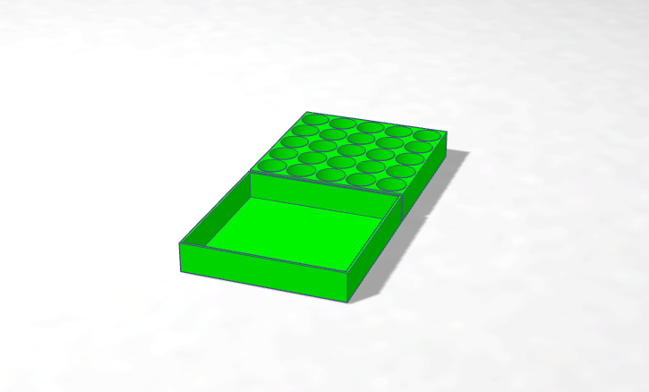 Codeblock design Dynamic Cylinder Storage Box - Tinkercad