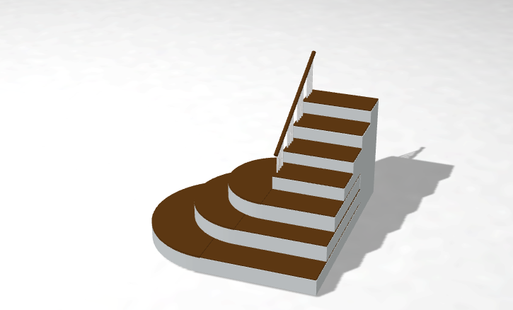 Codeblock design For the love of stairs - Tinkercad
