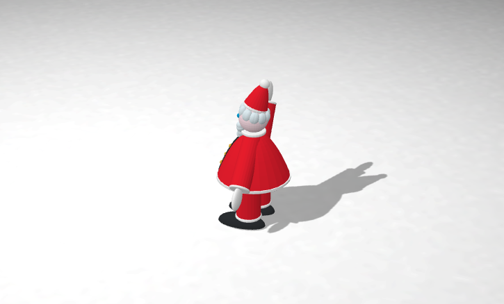 Codeblock design Santa - Tinkercad