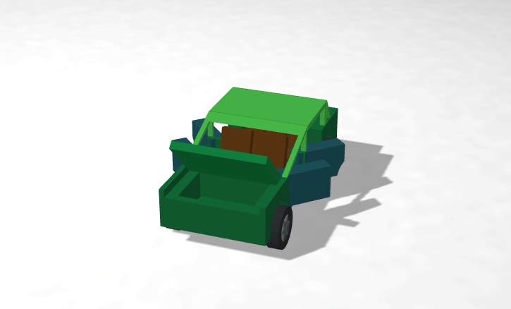 Codeblock design car - Tinkercad