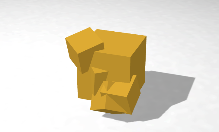 Codeblock design Pyrite - Tinkercad