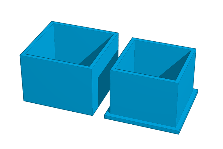 Codeblock design Parametric Box I - Tinkercad