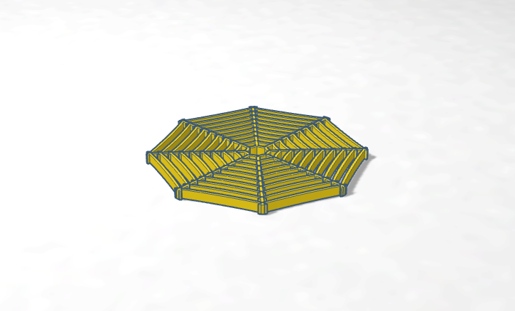 Codeblock design Spiderweb Generator v1 - Tinkercad