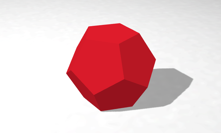 Codeblock Design Dodecahedron Tinkercad