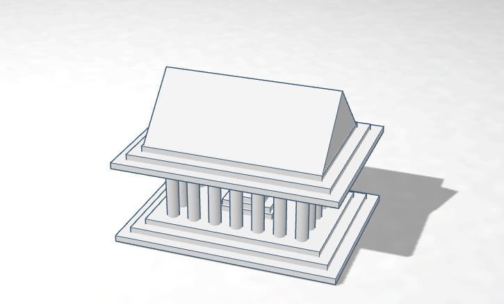 Codeblock Design The Big Parthenon Tinkercad