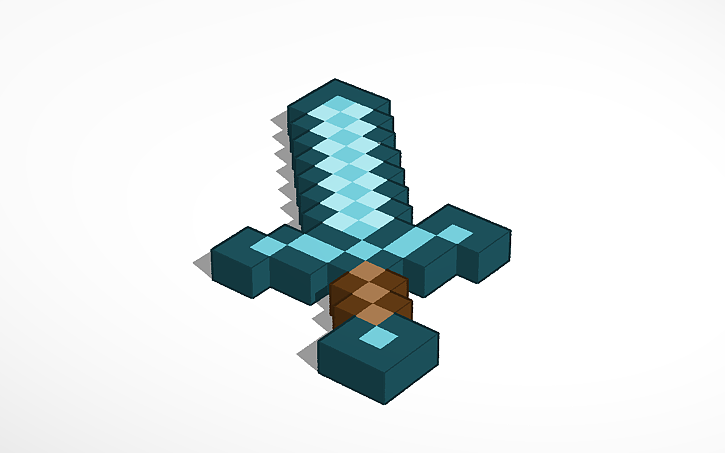 3D design Minecraft Sword! | Tinkercad