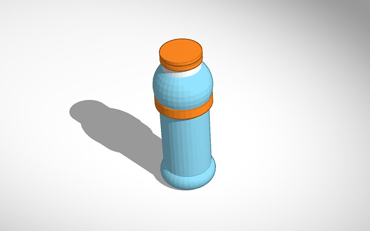 3D design Plastic Bottle - Tinkercad