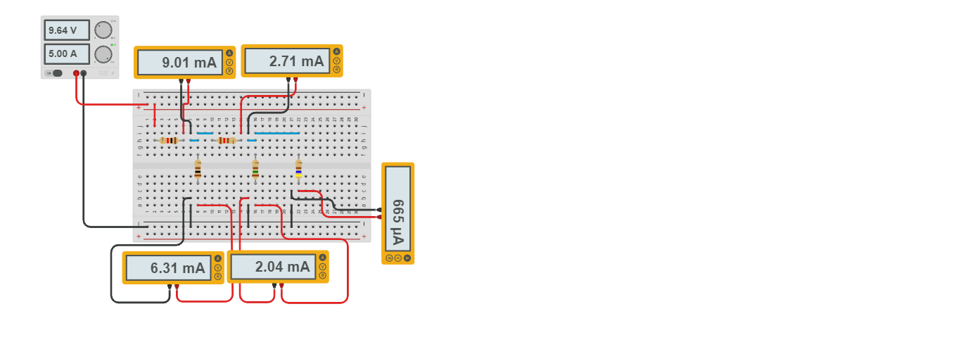 Circuit Design Current Of 10v Voltage Tinkercad