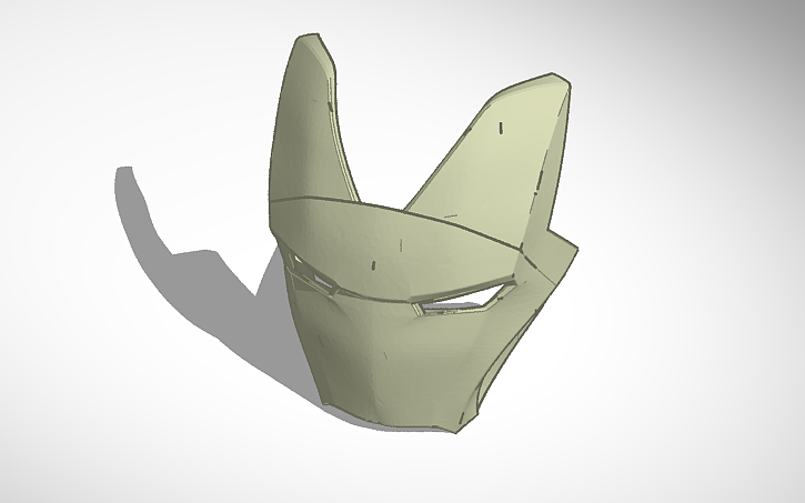 3D design Iron Man Face Mask | Tinkercad