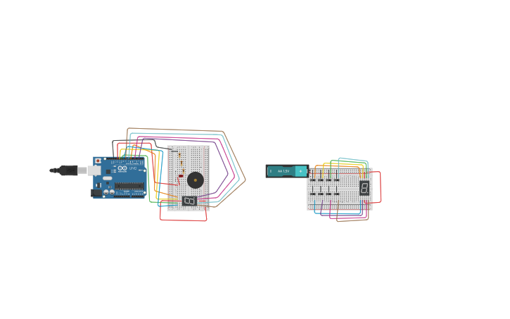 Circuit design Morse Code Reader - Tinkercad