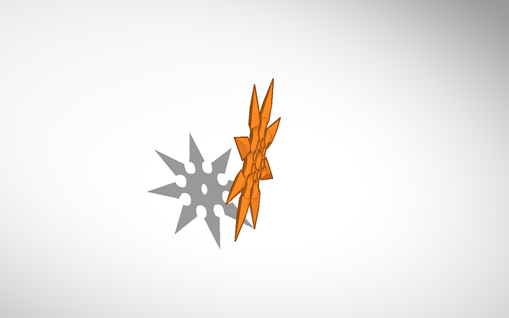 3D design Ninja Star - Tinkercad