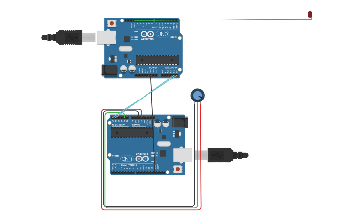 Circuit design I2C - Tinkercad