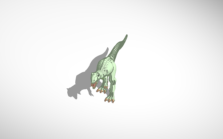 3D design T-rex - Tinkercad