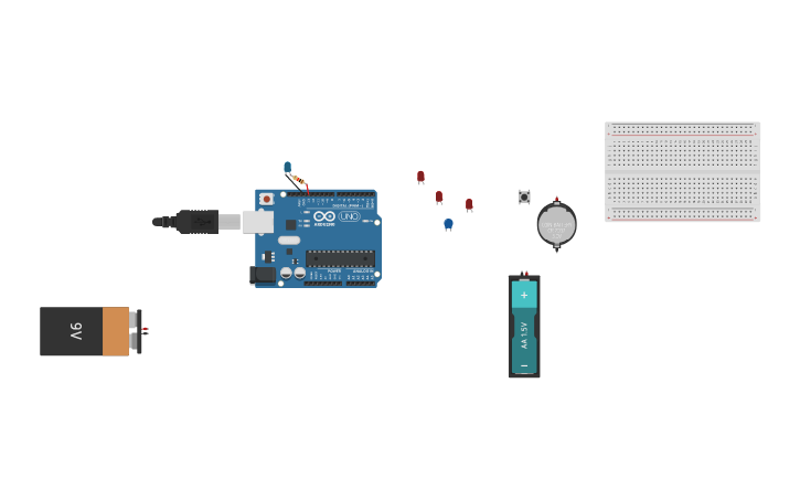 Circuit design Primera clase con Arduino | Tinkercad