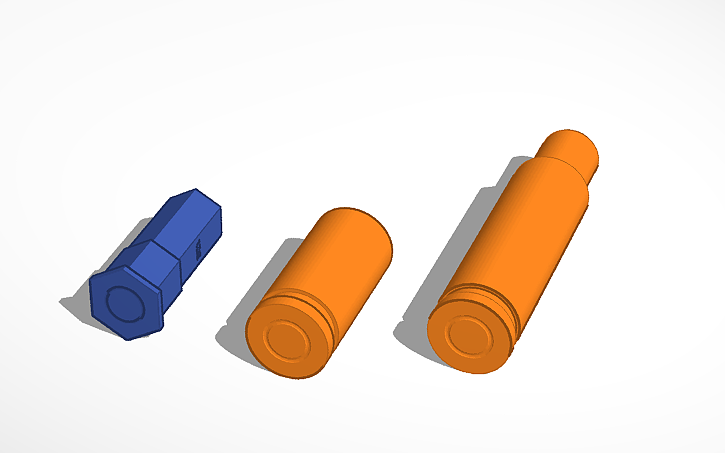 3D design Cartridge cases - Tinkercad