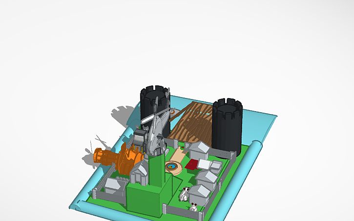 3D design MOTTE AND BAILEY FOSTRESS - Tinkercad