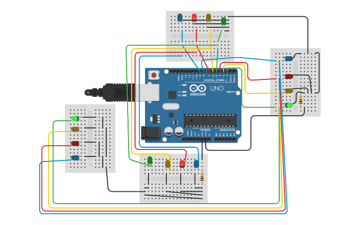 Circuit design ejercicio 3 - Tinkercad