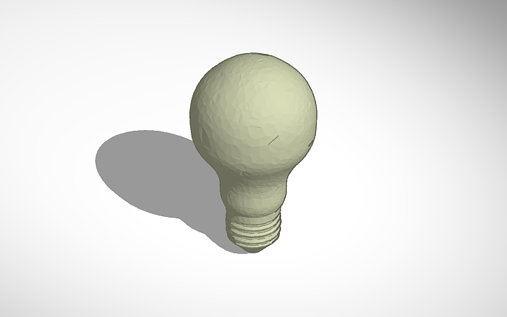 3D design Light bulb - Tinkercad
