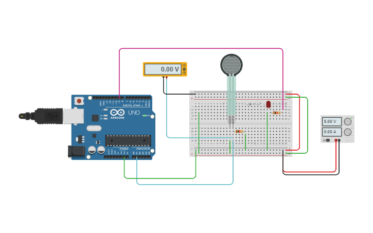 Circuit design SENSORS END SEM Q2 | Tinkercad