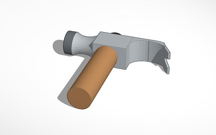 3D design hammer - Tinkercad