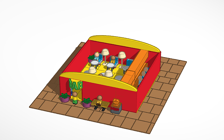 3D design Кафешка_Bar | Tinkercad