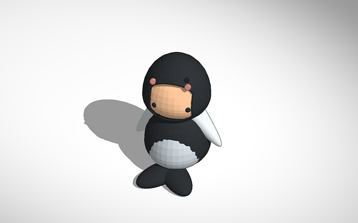 3D design orca chibi ( made from narwhal chibi by octfam | Tinkercad