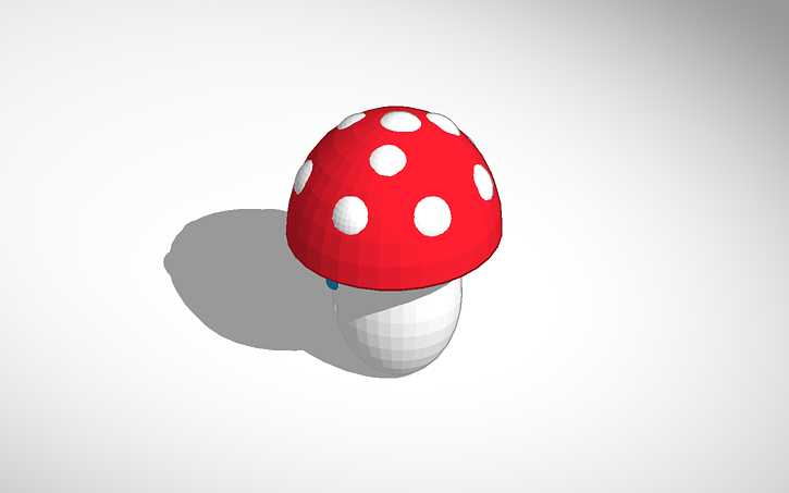 3D design Champignon - Tinkercad
