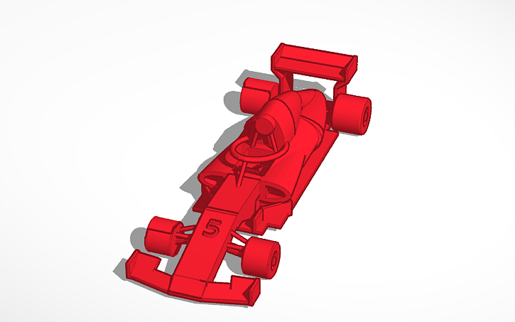 3D design Formula 1 - Tinkercad