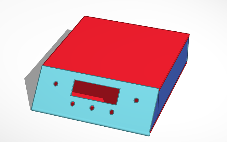 3D design uBitx case - Work in Progress | Tinkercad
